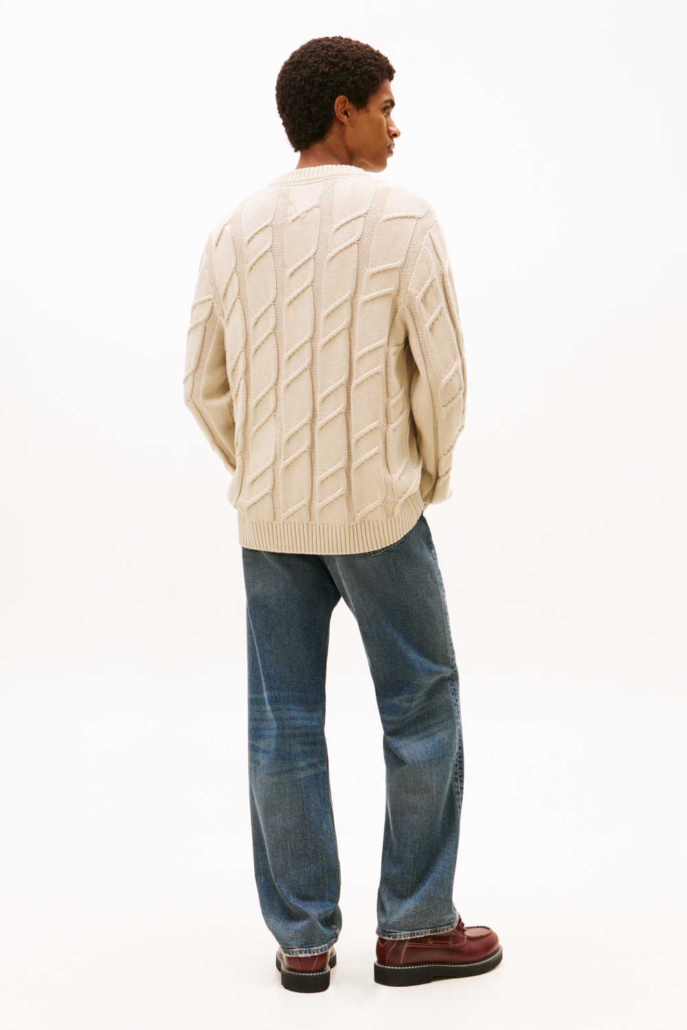 Tommy Jeans zand heren trui | Shop nu bij Sans.nl