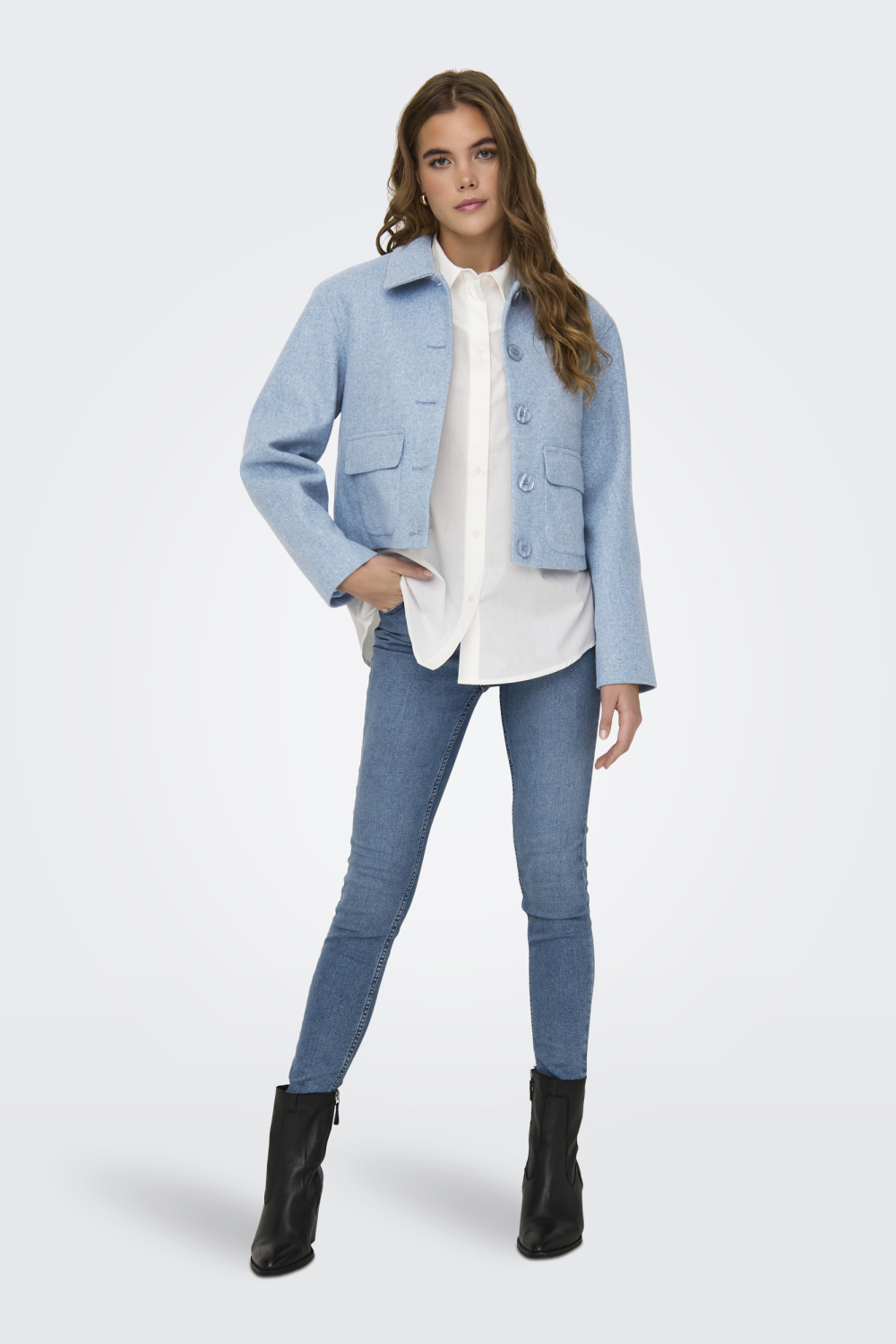 Jacqueline de Yong blauwe dames blazer | Shop nu bij Sans.nl